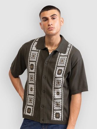Redefined Rebel RRCasey Knit Boxy Fit Hemd forest night