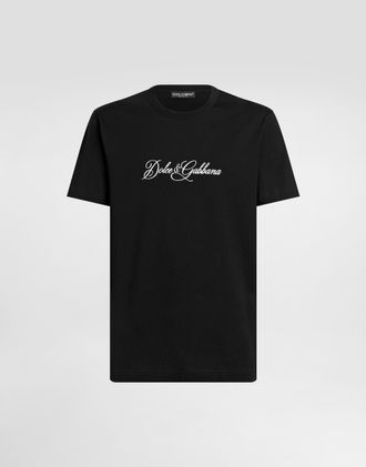 Dolce & Gabbana T-shirt Aus Baumwolle - Mann T-shirts Und Polos Schwarz 50
