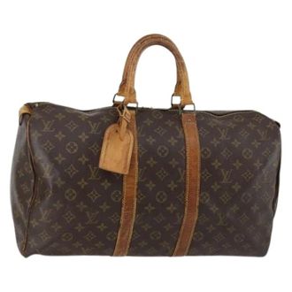 Louis Vuitton Sac Week-End en Toile Pr&eacute;-owned - Femme - Pre-owned - Brun - Taille: ONE Size