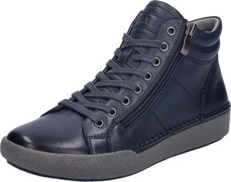 Josef Seibel Damen High-Top Sneaker Claire 11,Weite G (Normal),Wechselfußbett,schnürstiefeletten,Halbschuhe,Sportschuhe,Indigo,43 EU