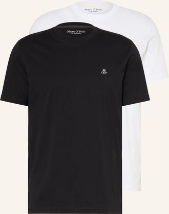 Marc O'Polo Marc Opolo 2er-Pack T-Shirts schwarz
