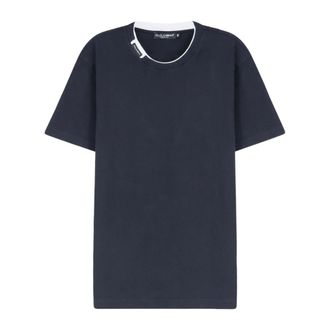 Dolce & Gabbana T-Shirt mit Rundhalsausschnitt - - Tops - Herren - Blau - XL