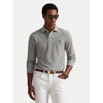 Polo Ralph Lauren Poloshirt 710681126003 Grau Slim Fit