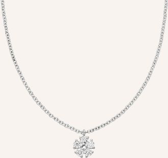 VEYNOU Veynou Halskette Aus 14 Karat Wei&szlig;gold Und 0,16ct. Diamanten silber