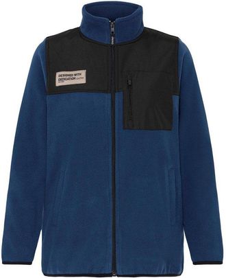 Oxmo Fleecejacke OXNete Kuschelige Fleecejacke mit praktischen Taschen und Stehkragen