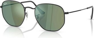Ray-Ban unisex, Accessoires, Noir, Taille: 51 MM Hexagonal Flat Lenses