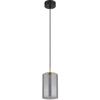 Globo Lighting Suspension lampe suspendue led plafonnier lampe de salle &agrave; manger verre couleur fum&eacute;e laiton