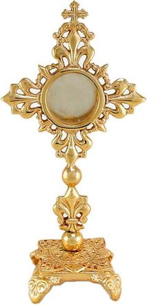 NKlaus Reliquiar Reliquie Monstranz für Klosterarbeit Hausaltar 21cm 2689