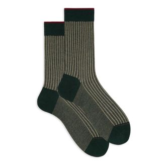 Gallo Gallo, Homme, Sous-v&ecirc;tements, Multicolore, Taille: S Chaussettes Courtes Arbre de Pin Double C&ocirc;te