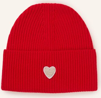 Darling Harbour Darling Harbour M&uuml;tze Mit Cashmere rot