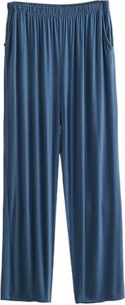 Generic Pantalon d&eacute;t&eacute; pour homme - Pantalon de yoga l&eacute;ger - Pantalon de jogging baggy - Pantalon long en tissu - Coupe ample - Pantalon de loisirs - Pantalon 
