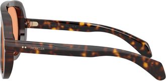 Moncler Unisex Sunsette Sunglasses - Moncler Acetate Brown Accessories