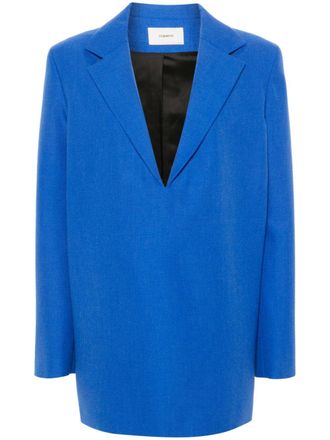 Coperni blouse en laine à manches longues - Bleu