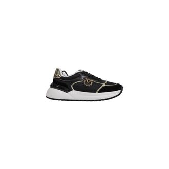 Pinko Schwarze Leder Schn&uuml;rschuhe - - Shoes - Damen - Schwarzk - 41 EU