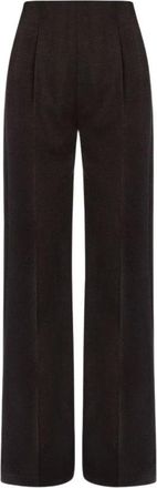 Alberta Ferretti Femme, Pantalons, Gris, Taille: 42 FR Pantalon large taille haute