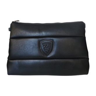 Blauer Strip Clutch - - Bags - Damen - Schwarzk - ONE SIZE
