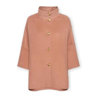 Elena Miro Wendemantel mit hohem Kragen - - Coats - Damen - Rosa - 2XL