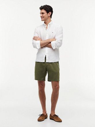 Tommy Hilfiger Short chino Dover en lin m&eacute;lang&eacute; couture int&eacute;rieure 20 cm