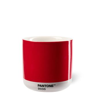 Copenhagen Design PANTONE Porzellan Latte Macchiato Thermobecher, 220ml, Red 2035 C 101022035 Einheitsgröße