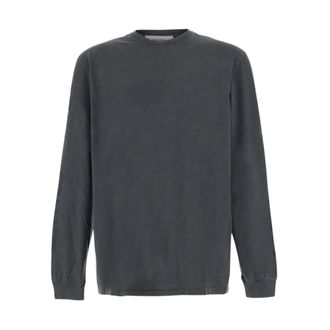 Golden Goose Langarm-T-Shirt mit Garment-Dyed-Finish - - Sweatshirts & Hoodies - Herren - Grau - L