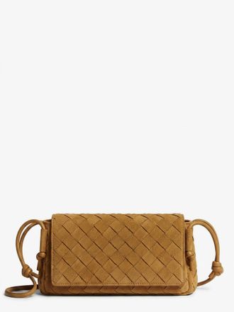 Bottega Veneta Notturno suede pouch - BOTTEGA VENETA - gender_Woman
