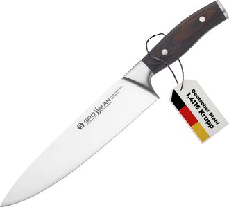 Greta Magnusson-Grossman 278WD - Wormwood| Kochmesser 32,0 cm | Ultrascharfer K&uuml;chenmesser | Deutschem Edelstahl Klinge 19,8 cm | mit Ergonomischen Griff 12,2 cm (206 Gramm)