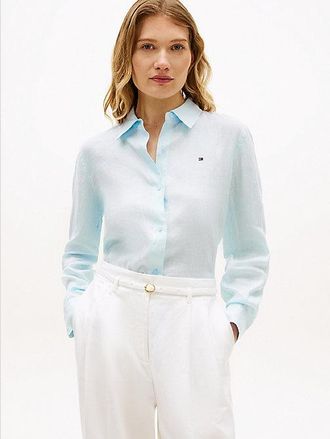 Tommy Hilfiger Chemise d&eacute;contract&eacute;e en pur lin