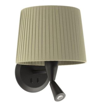 Faro Barcelona Wandleuchte innen mit Leser schwarz/gr&uuml;n samba 64309-37