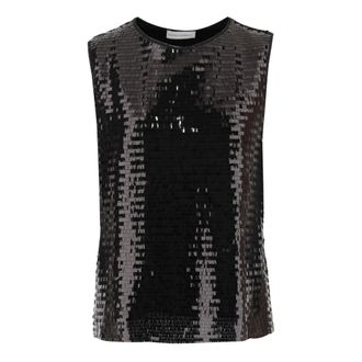 Niccol&ograve; Pasqualetti &Auml;rmellose Oberteile - - Tops - Damen - Schwarzk - S