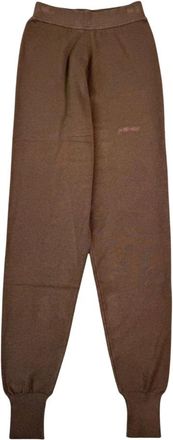 Hinnominate Hinnominate, Femme, Pantalons, Brun, Taille: 40 FR Knit Jogger Pantalons