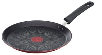 T-fal Daily Chef G2733802 Cr&ecirc;pe-Pfanne, Rot, 25 cm, langlebig, widerstandsf&auml;hig, leicht zu reinigen, Antihaftbeschichtung, Thermo-Signal, gesundes Kochen, h