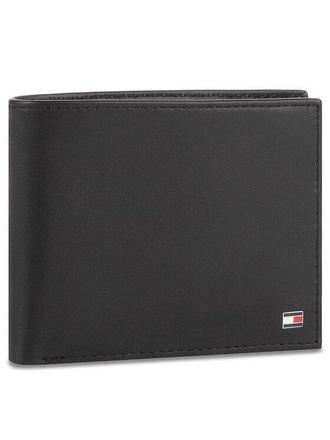Tommy Hilfiger Geldb&ouml;rse Eton Trifold AM0AM00657 Schwarz