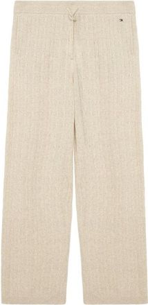 Tommy Hilfiger Strickhose UW0UW06631 Creme Relaxed Fit