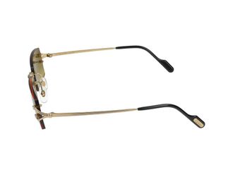 Cartier Mens Ct0550s Sunglasses Gold Metal
