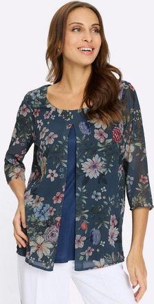 Witt Klassische Bluse Druckbluse 3/4-Arm