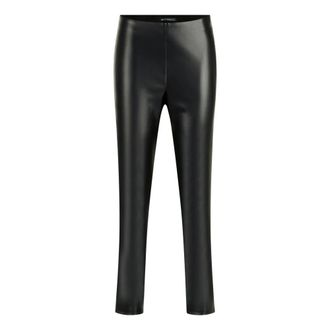 Betty Barclay Slim Fit Kunstleder Leggings - - Trousers - Damen - Schwarzk - 2XL