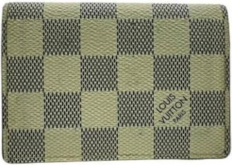 Louis Vuitton unisex, Pre-owned, Gris, Taille: ONE Size Portefeuille en cuir Pre-owned