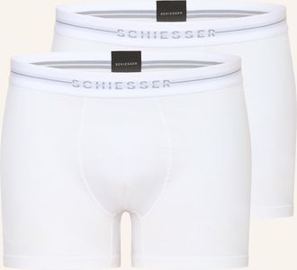 Schiesser 2er-Pack Boxershorts weiss