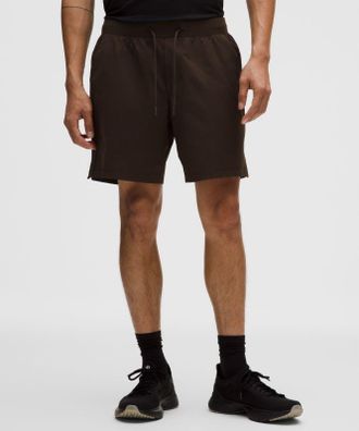 lululemon Zeroed In Shorts ohne Liner f&uuml;r M&auml;nner - 18 cm - Gr&ouml;&szlig;e 2XL in Walnut Crunch