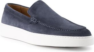 Rosso E Nero Herren Slipper blau Veloursleder