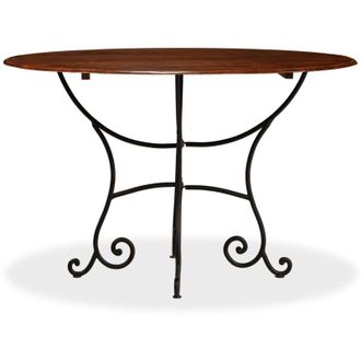 vidaXL Esstisch Massivholz mit Honigfarbenem Finish 120x76 cm Vidaxl