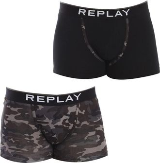 Replay Elastische Baumwoll-Boxershorts - - Underwear - Herren - Mehrfarbig - S