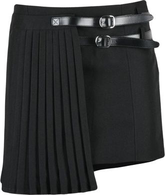 Coperni Mini-jupe &agrave; multiples ceintures - Femme - Jupes - Noir - Taille: 36 FR