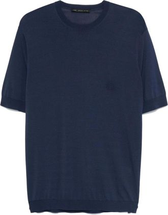 low brand Homme, Tops, Bleu, Taille: M Top en maille fine