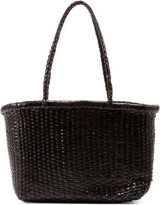 Dragon Diffusion Sac panier B Weave Small en cuir tress&eacute;