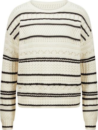 Peter Hahn Pullover U-Boot-Ausschnitt Peter Hahn weiss