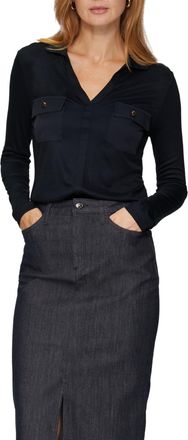 s.Oliver Langarmshirt mit Kragen