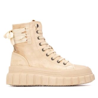 Refresh Sportschuhe Sneaker Damen Beige - Bequeme und vielseitige Schuhe - Casual Mode - Modell 17307702 (Gr&ouml;&szlig;e 39)