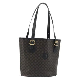 Celine Sac cabas vintage Celine en PVC doccasion - Femme - Pre-owned - Noir - Taille: ONE Size