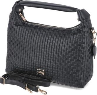 L.Credi sac &agrave; &eacute;paule Radka Hobo Bag Black noir